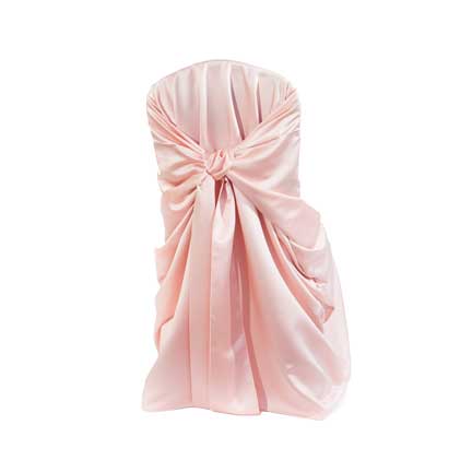 Chair Cover, Tiffany Light Pink Bag Style - Linen Effects